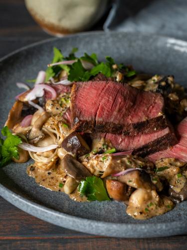 Recipes - Turbo Eye Fillet with Peppercorn Sauce and Air-Fried Garlic ...